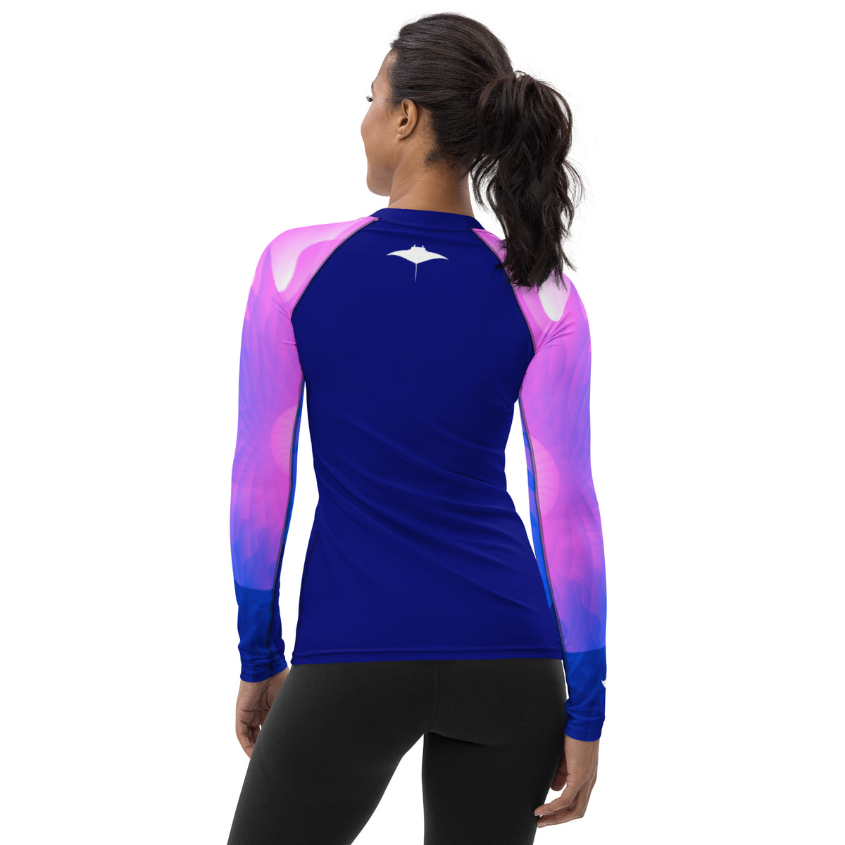 Women's Scuba Rash Guard - Turbo Ray (Pink Shell) – Scuba Girl Apparel